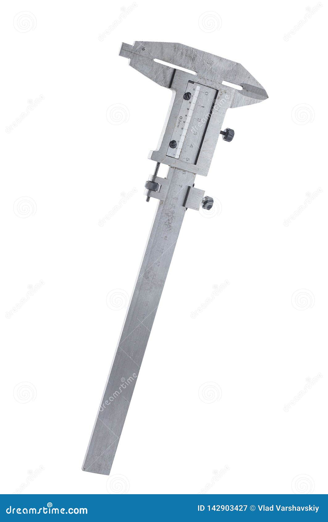 Vernier Caliper Large for Measuring Different Quantities on a White ...