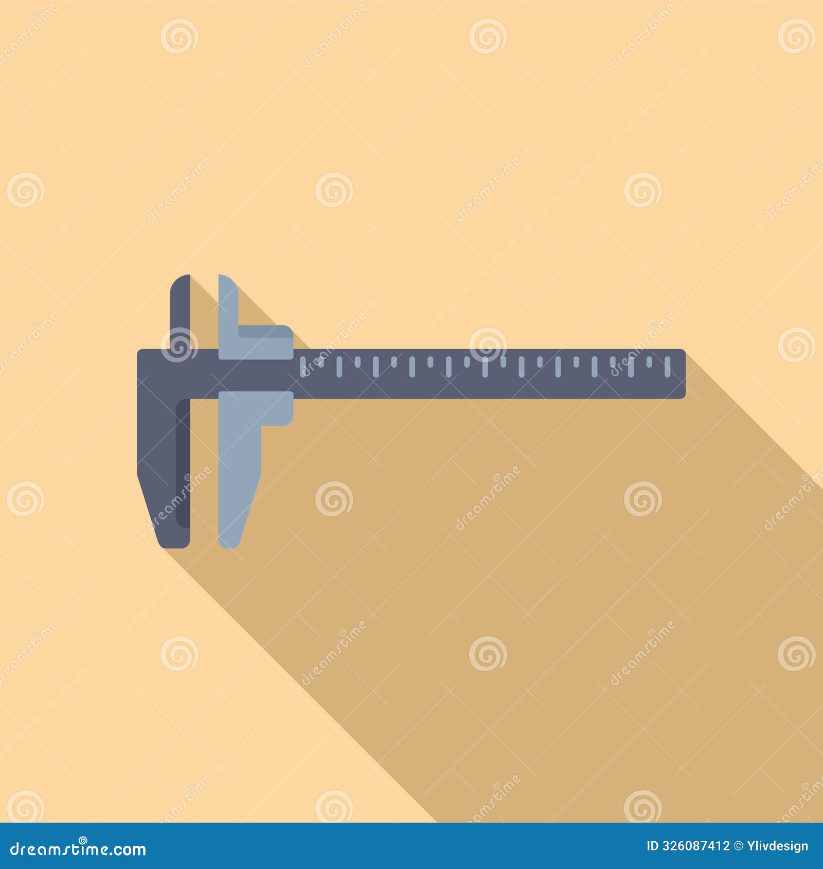 Vernier Caliper Measuring Tool Showing Precise Measurement Concept ...