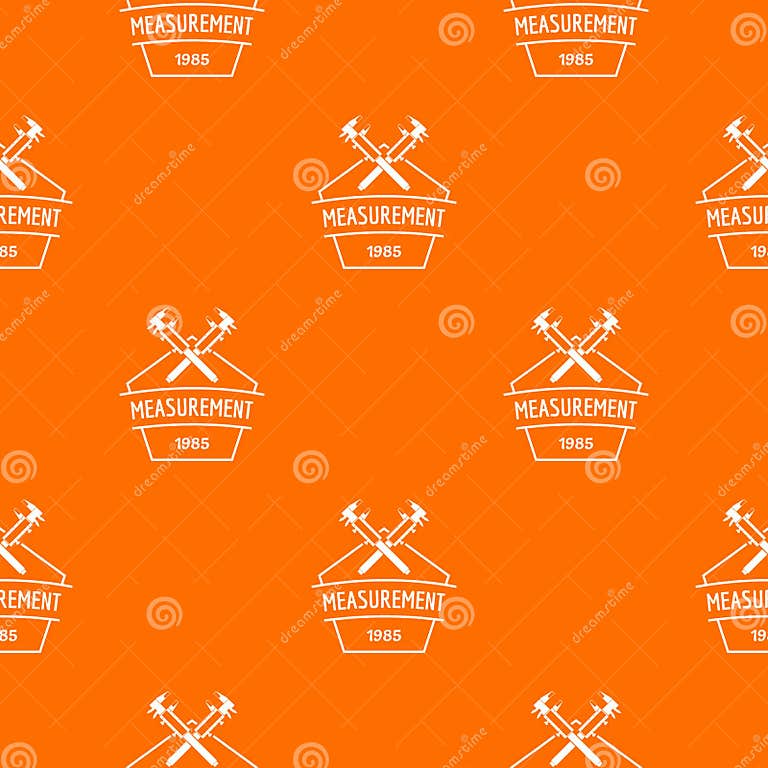 Vernier Caliper Pattern Vector Orange Stock Vector - Illustration of ...