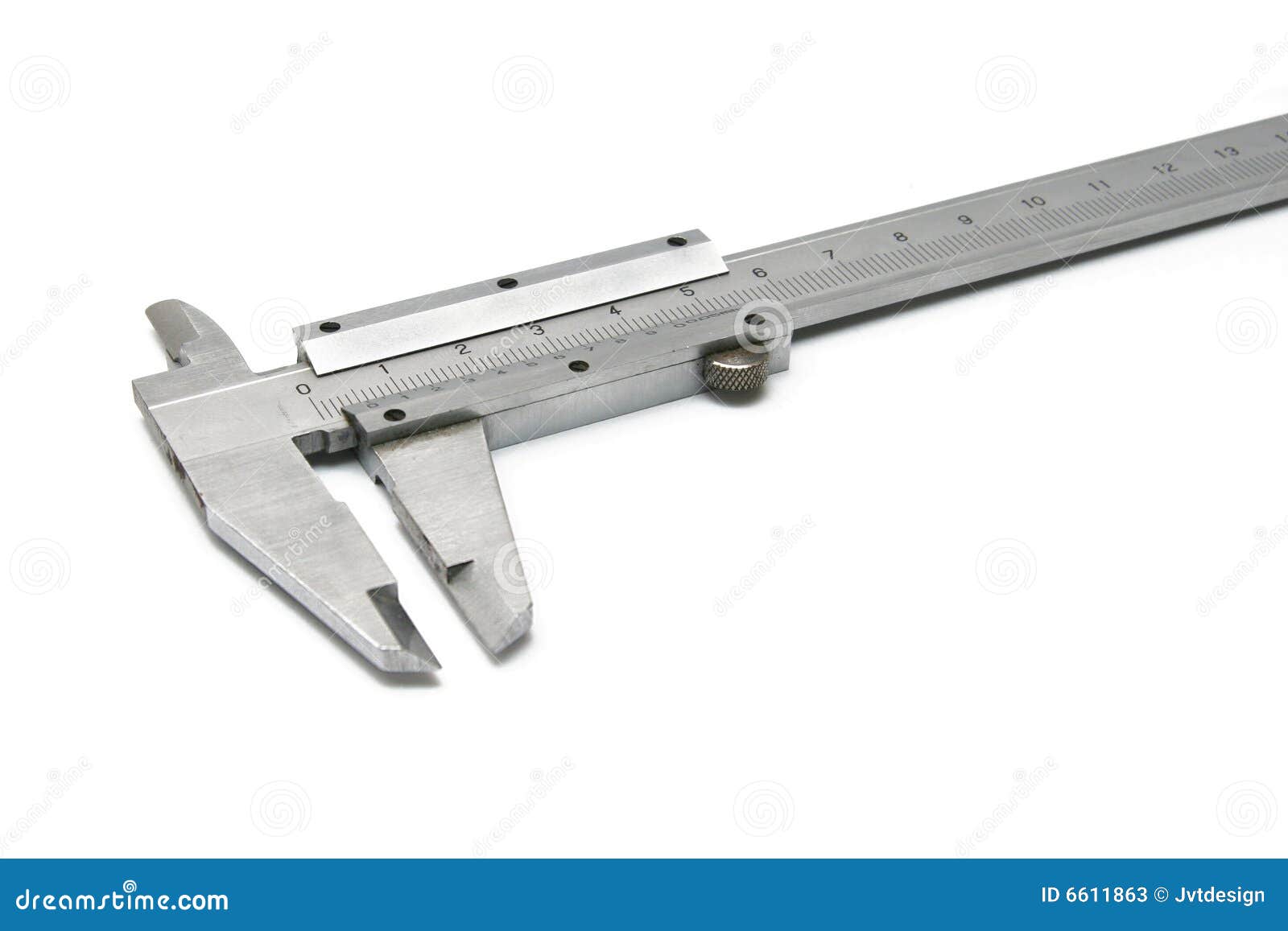 Vernier Caliper Showing Scale Stock Image - Image of background, jaws ...