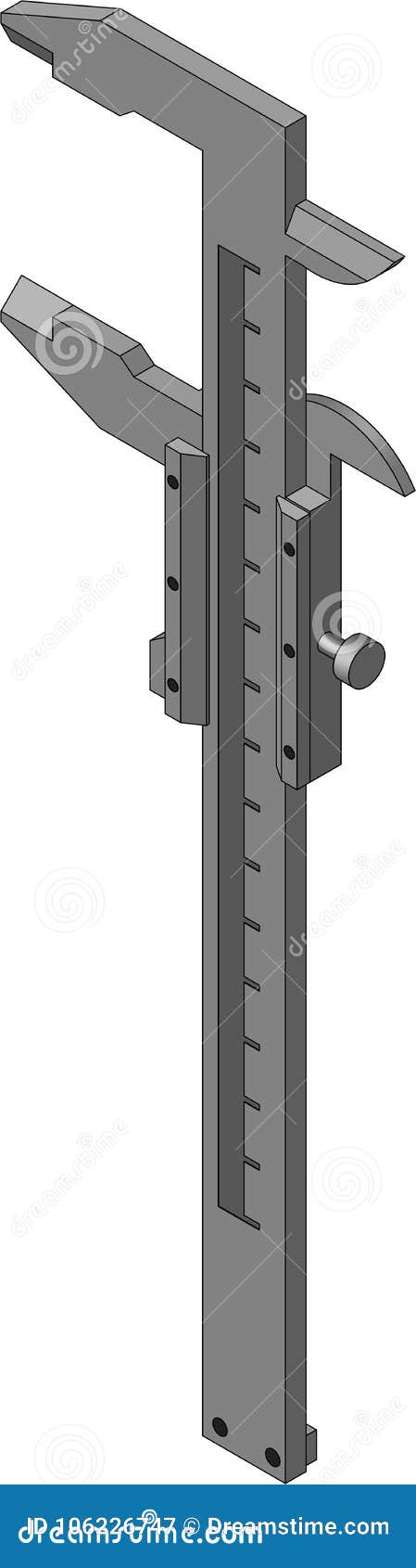 Vernier caliper stock illustration. Illustration of engineering - 106226747