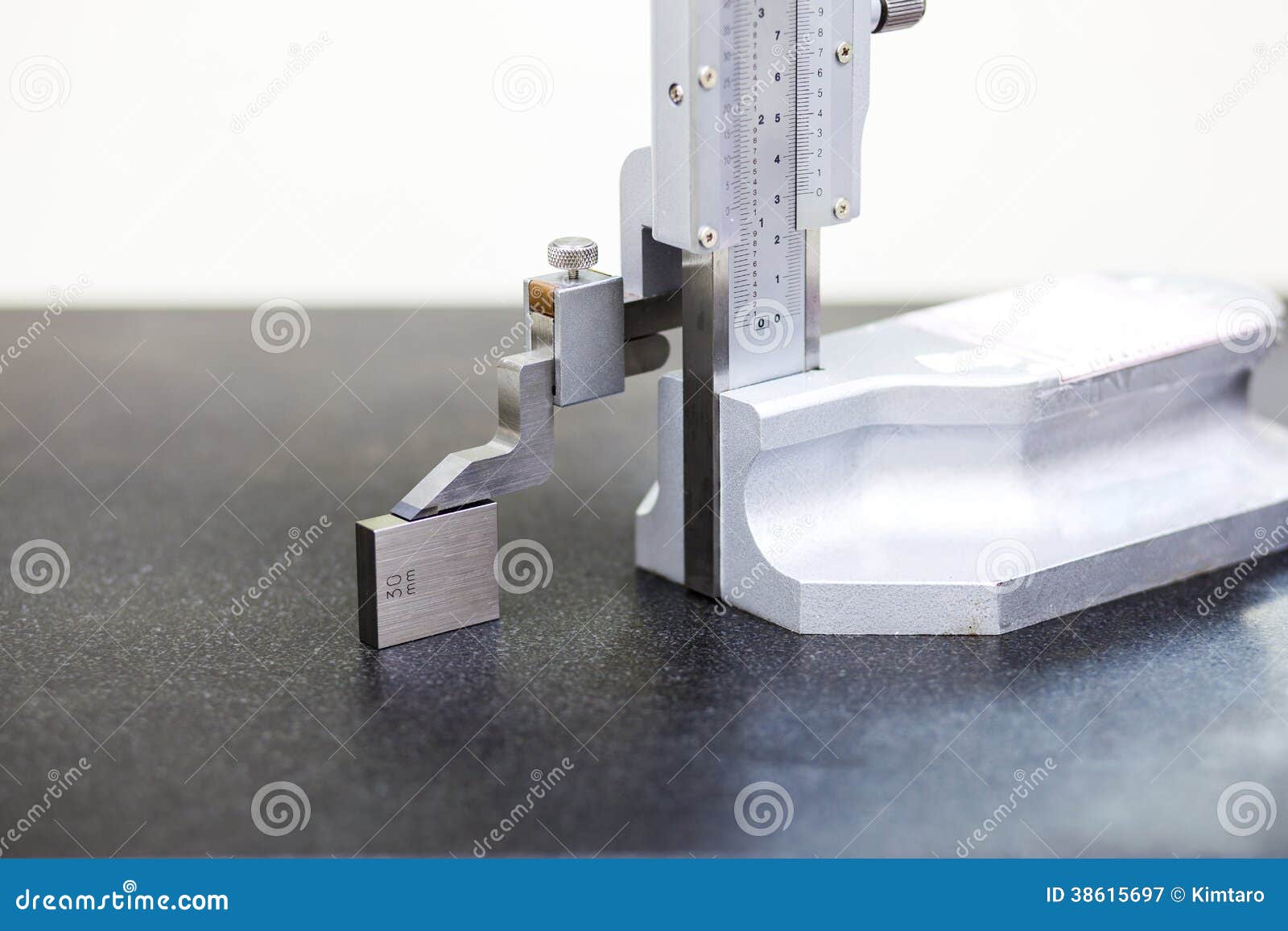 Vernier High Calibration with Gauge Block Stock Image - Image of high ...