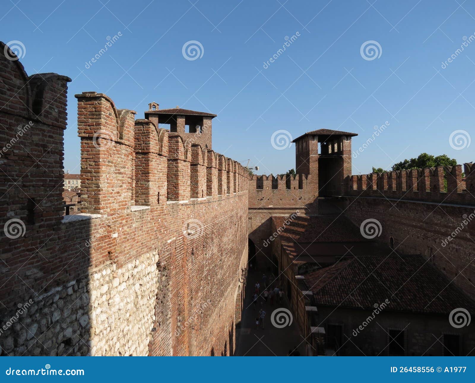 Verona - medieval castle stock photo. Image of cityscape - 26458556
