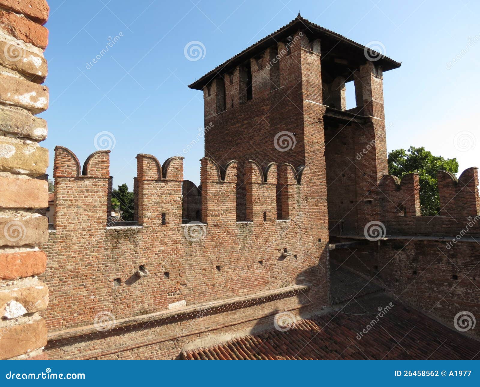 Verona - medieval castle stock photo. Image of italian - 26458562
