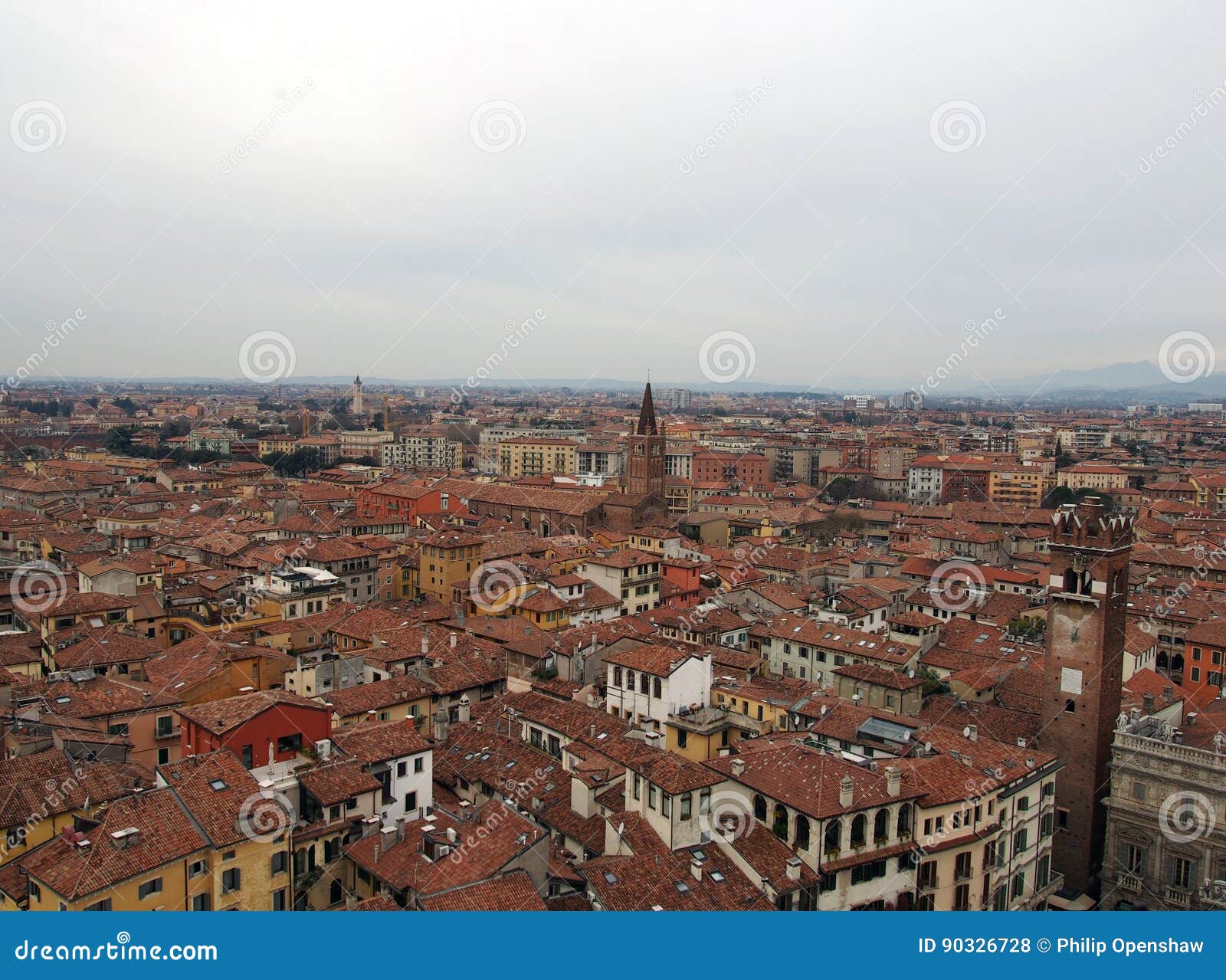Verona view over the City stock photo. Image of history - 90326728