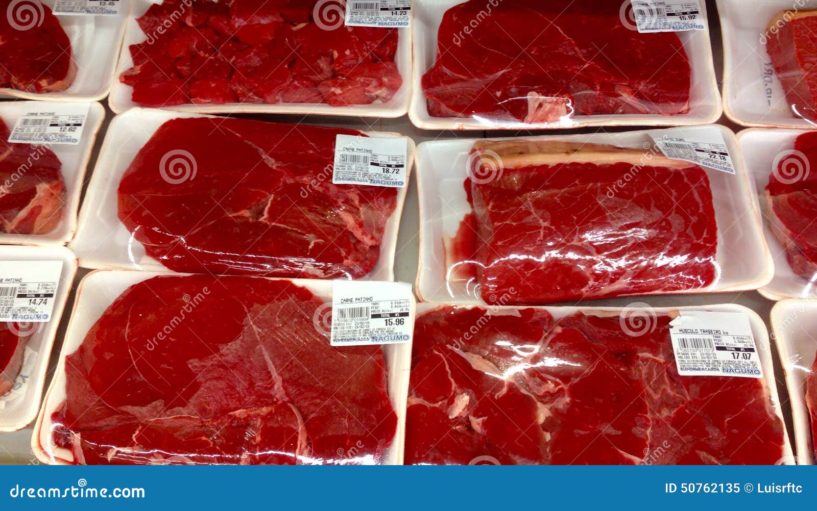 Verpacktes Fleisch redaktionelles bild. Bild von verpacken - 50762135