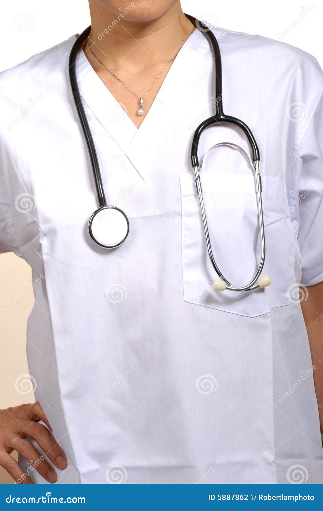 Verpleegster stock foto. Image of stethoscoop, verzekering - 5887862