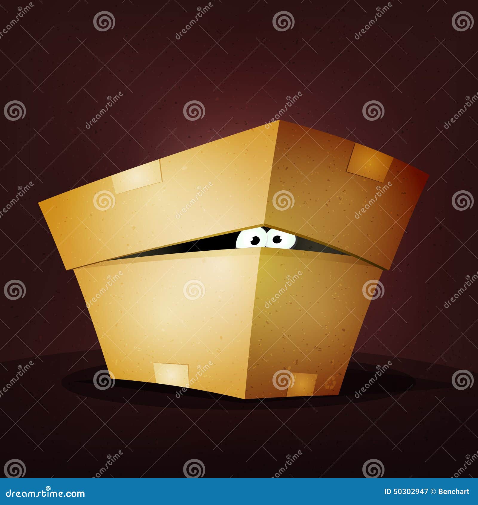 Verrassing Binnen De Doos Van Het Verjaardagskarton Vector Illustratie ...