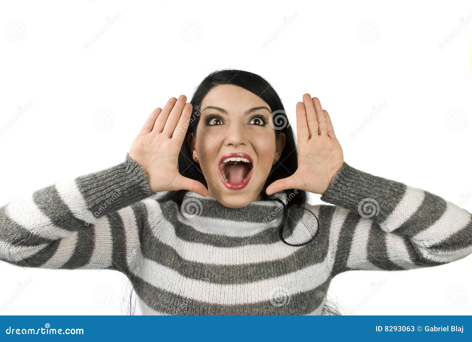 Verrast frame gezicht stock afbeelding. Image of uitroepen - 8293063