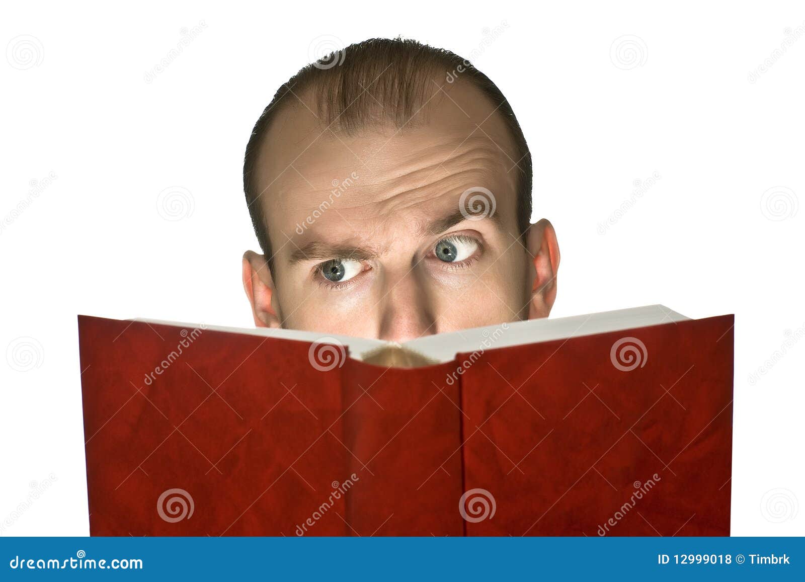 Verrast om te lezen stock foto. Image of gezicht, persoon - 12999018