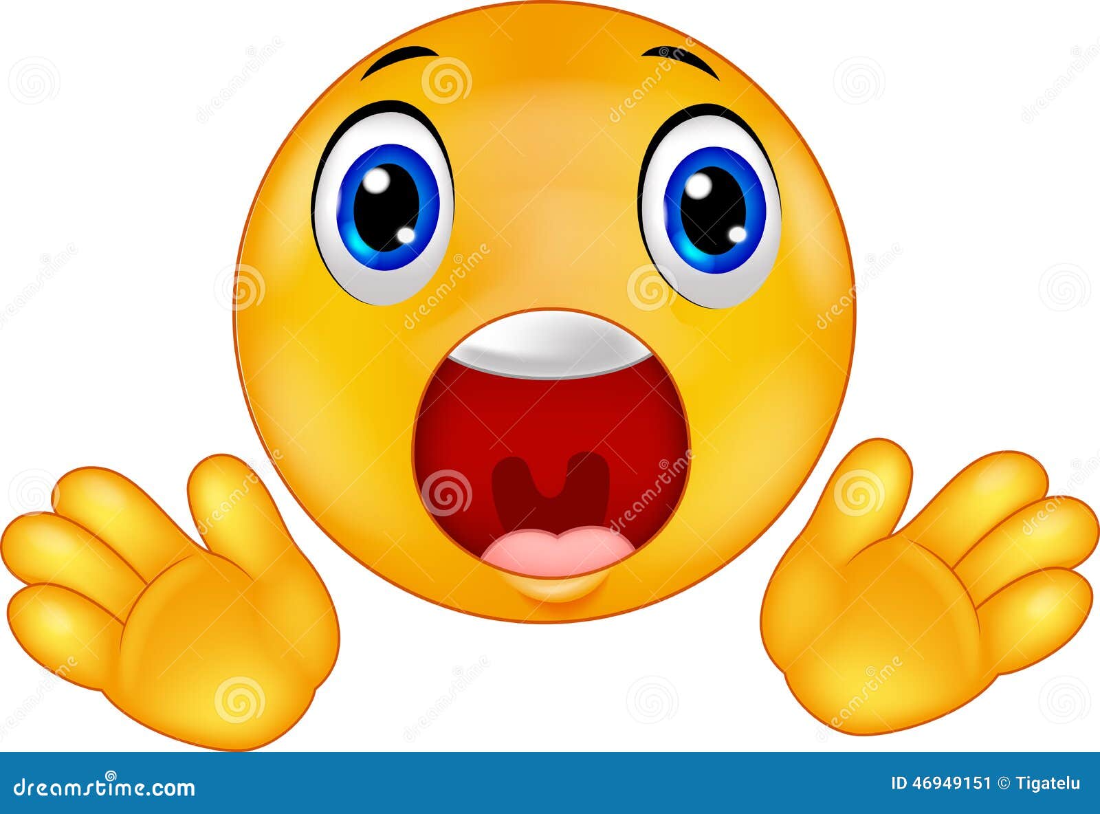 Verraste Smiley emoticon vector illustratie. Illustration of knoop ... Verraste Smiley emoticon vector illustratie. Illustration of knoop ...
