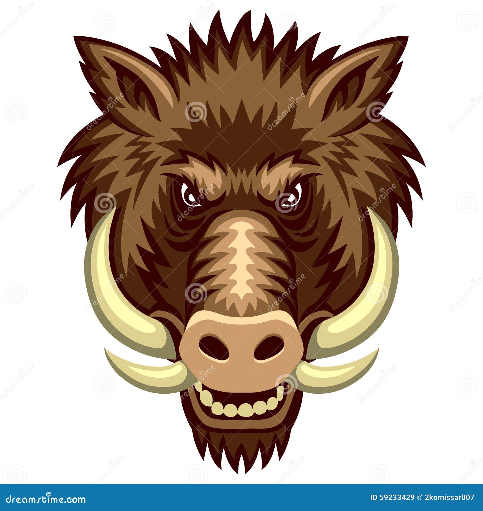 Verrat illustration de vecteur. Illustration du animal - 59233429