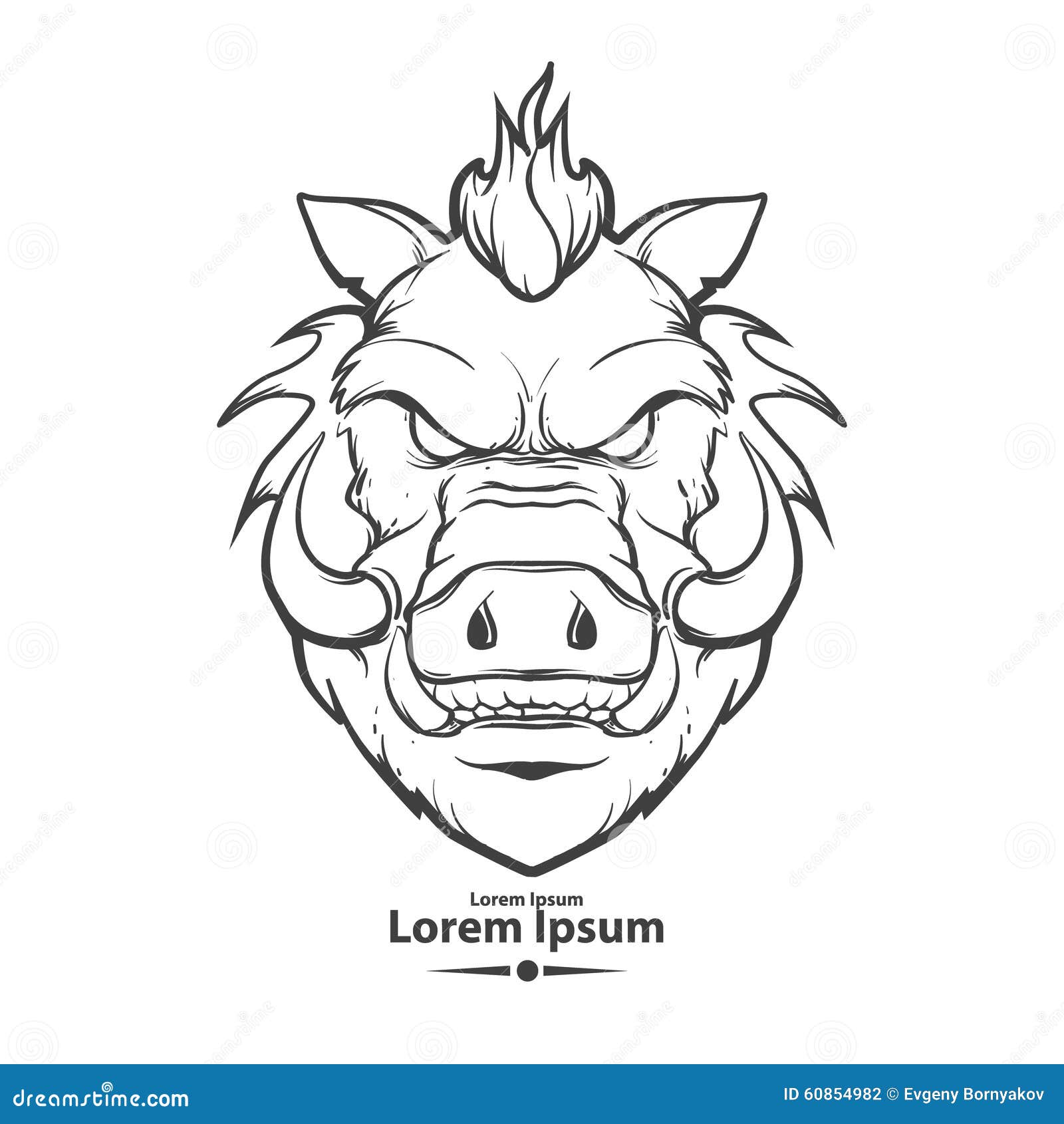 Verrat illustration de vecteur. Illustration du monstre - 60854982