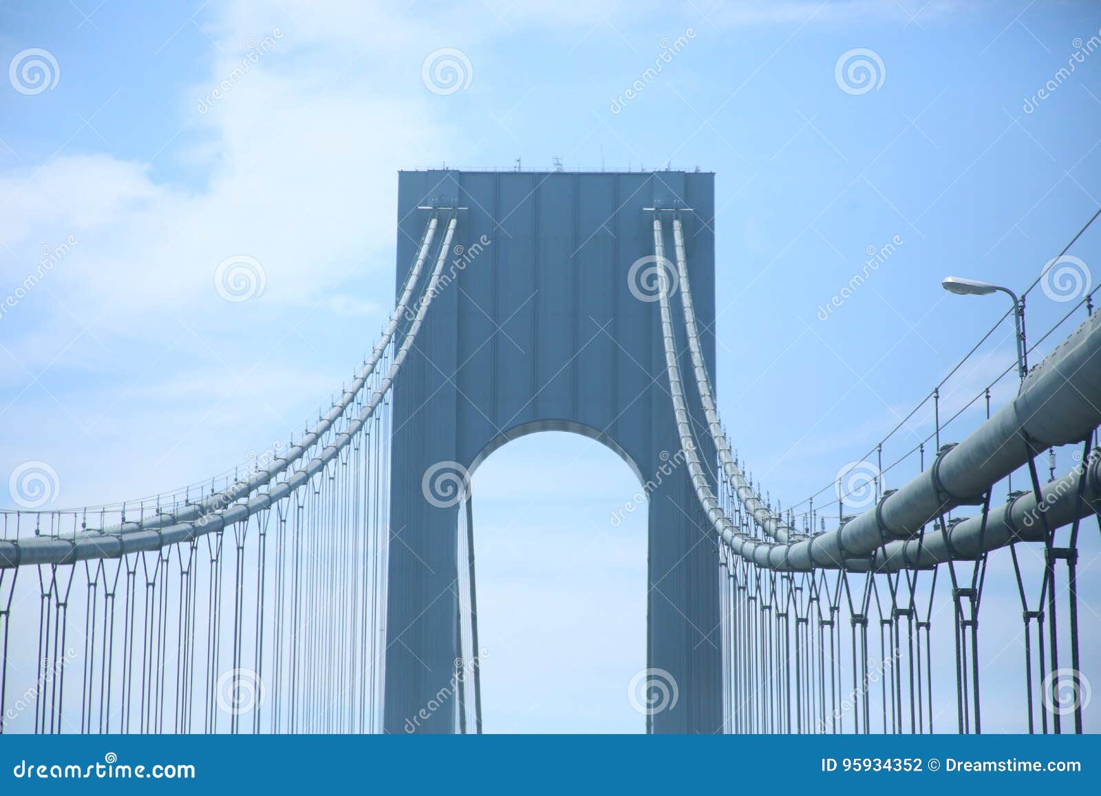 Verrazano Bridge stock photo. Image of line, verezzano - 95934352