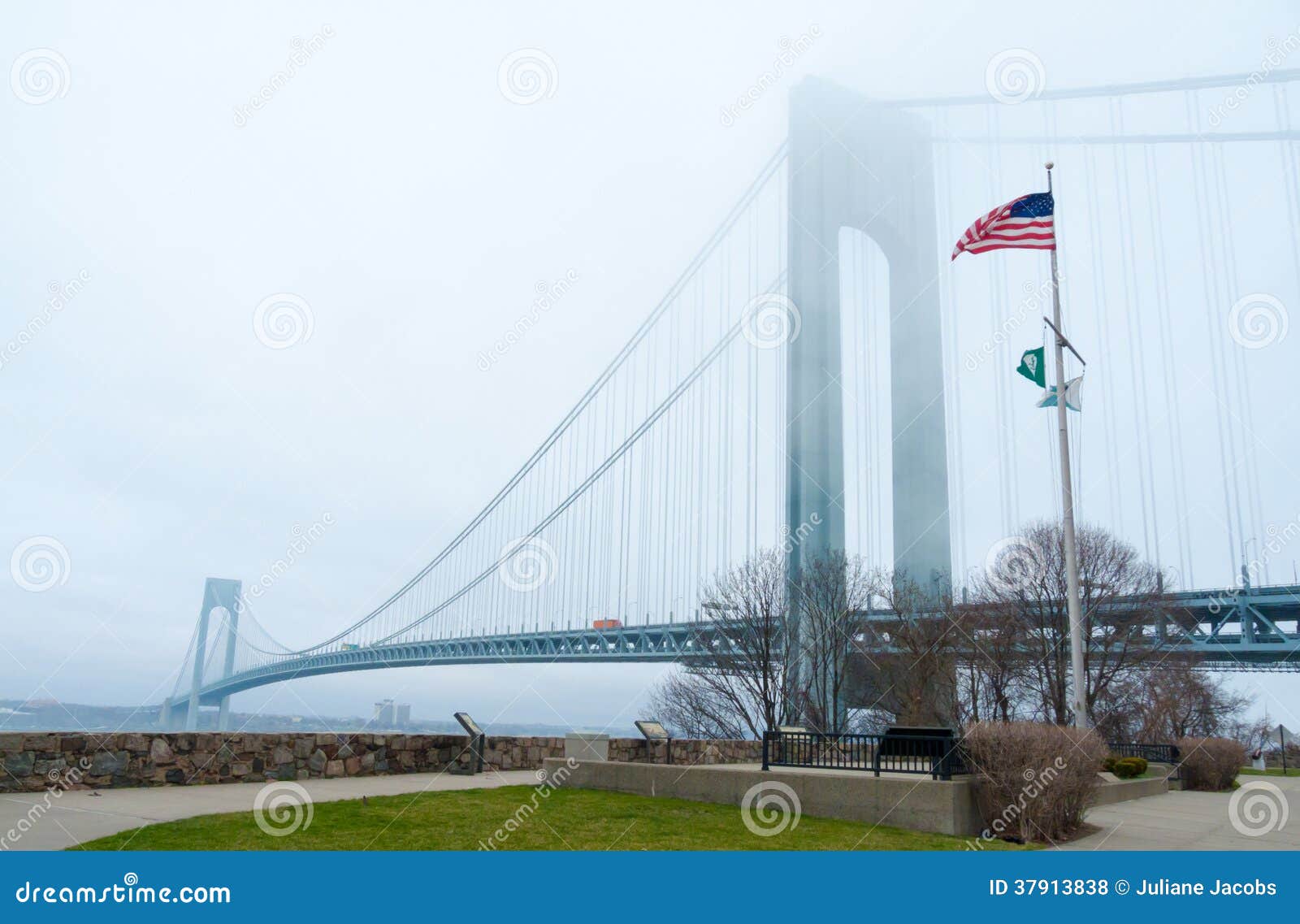 Verrazano-Narrows Bridge stock photo. Image of bridge - 37913838