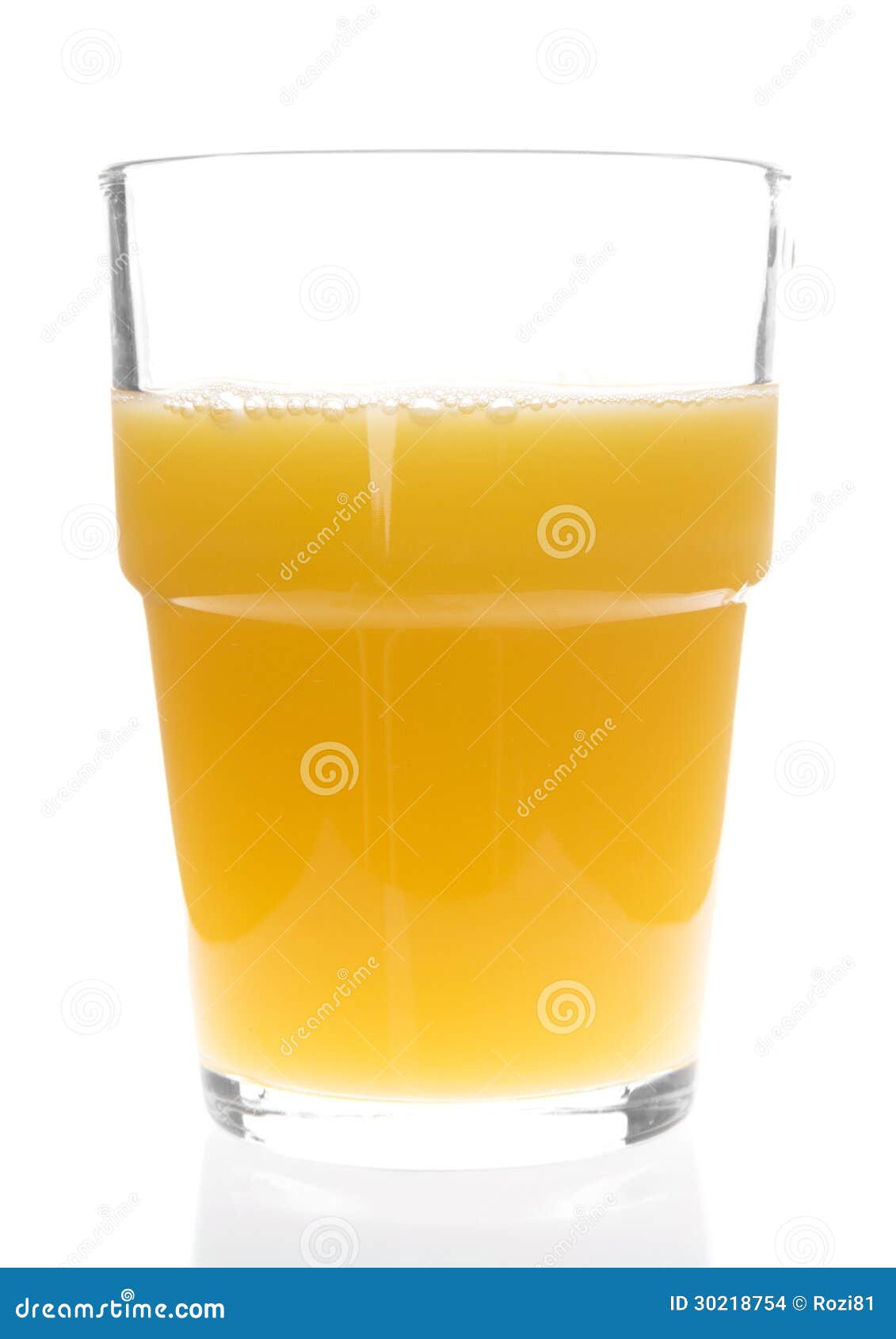 Verre de jus d'orange photo stock. Image du frais, vitamine - 30218754