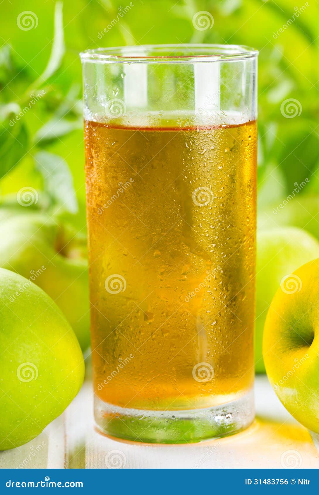 Verre de jus de pomme photo stock. Image du sain, mûr - 31483756