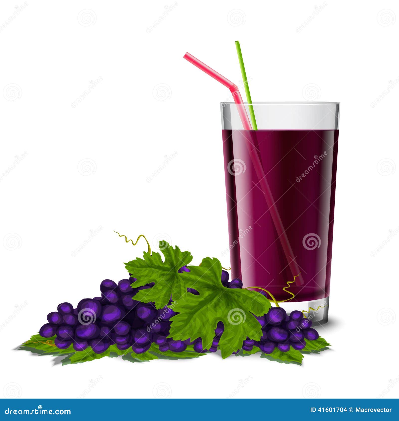 Verre de jus de raisins illustration de vecteur. Illustration du ...