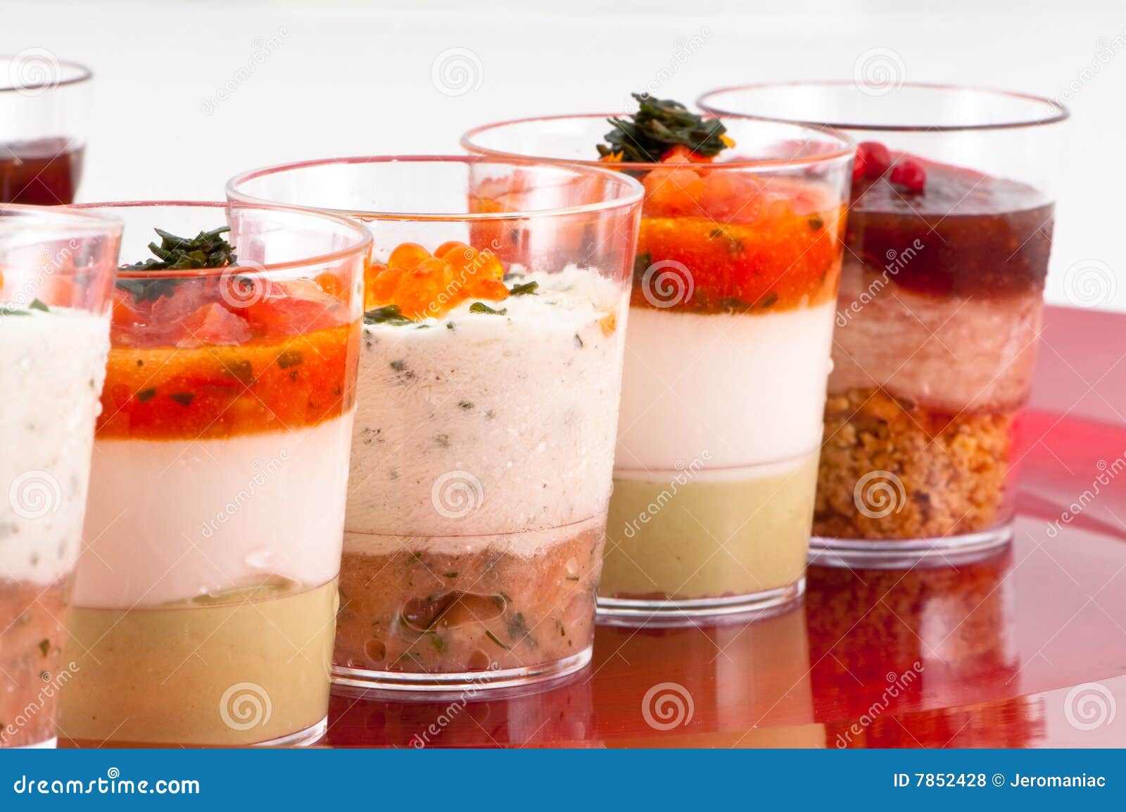 Verrine dishes stock photo. Image of ingredient, layers - 7852428