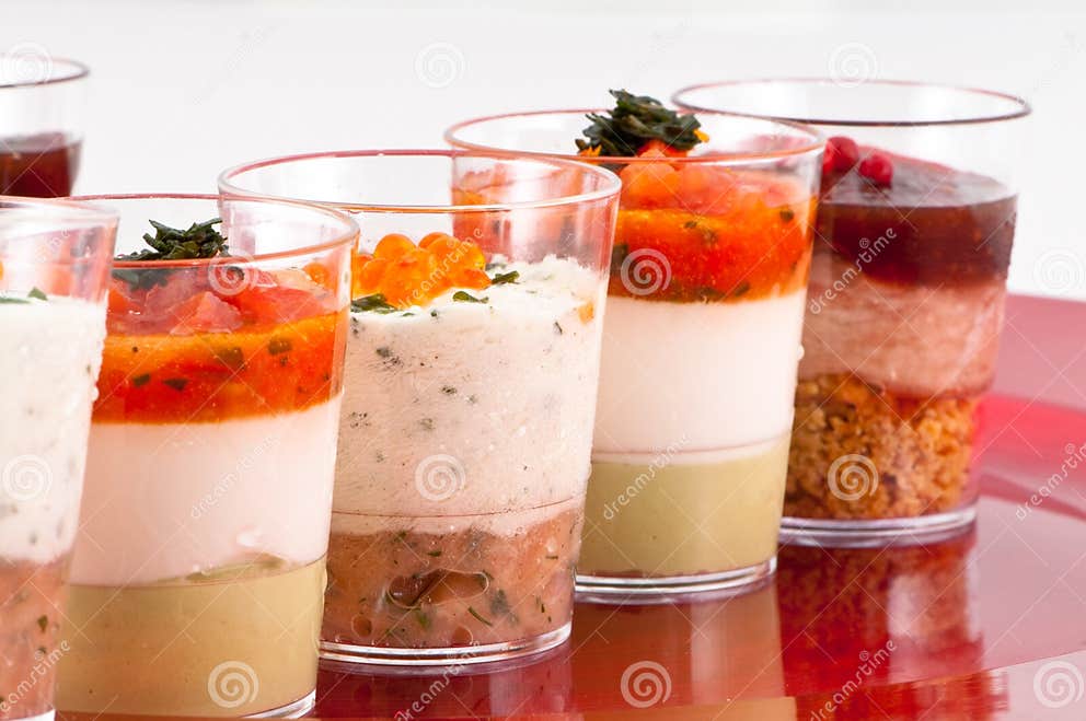 Verrine dishes stock photo. Image of ingredient, layers - 7852428