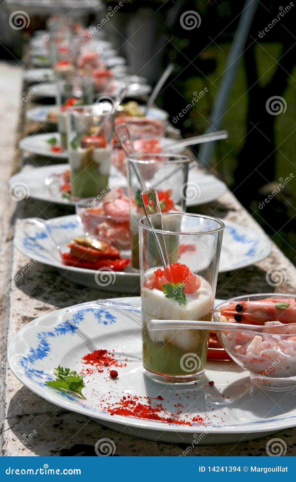 Verrines stock photo. Image of elegance, cuisine, chive - 14241394