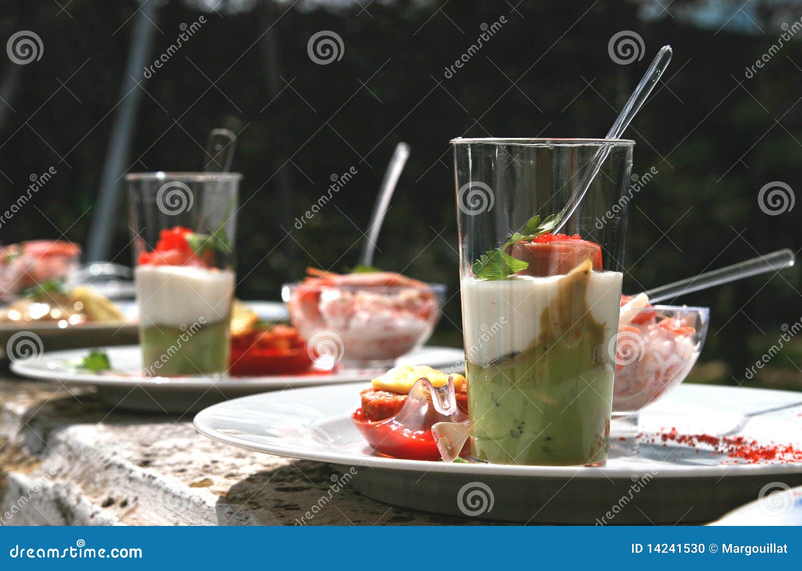Verrines stock photo. Image of light, diet, glass, dishware - 14241530