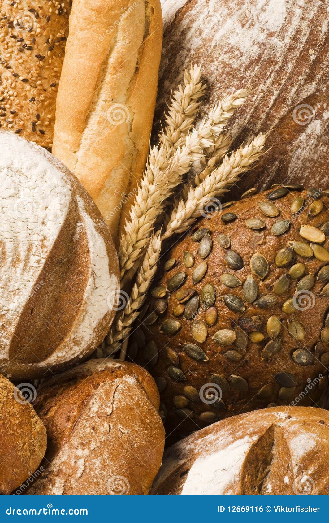 Vers brood stock foto. Image of brood, bakkerij, assortiment - 12669116