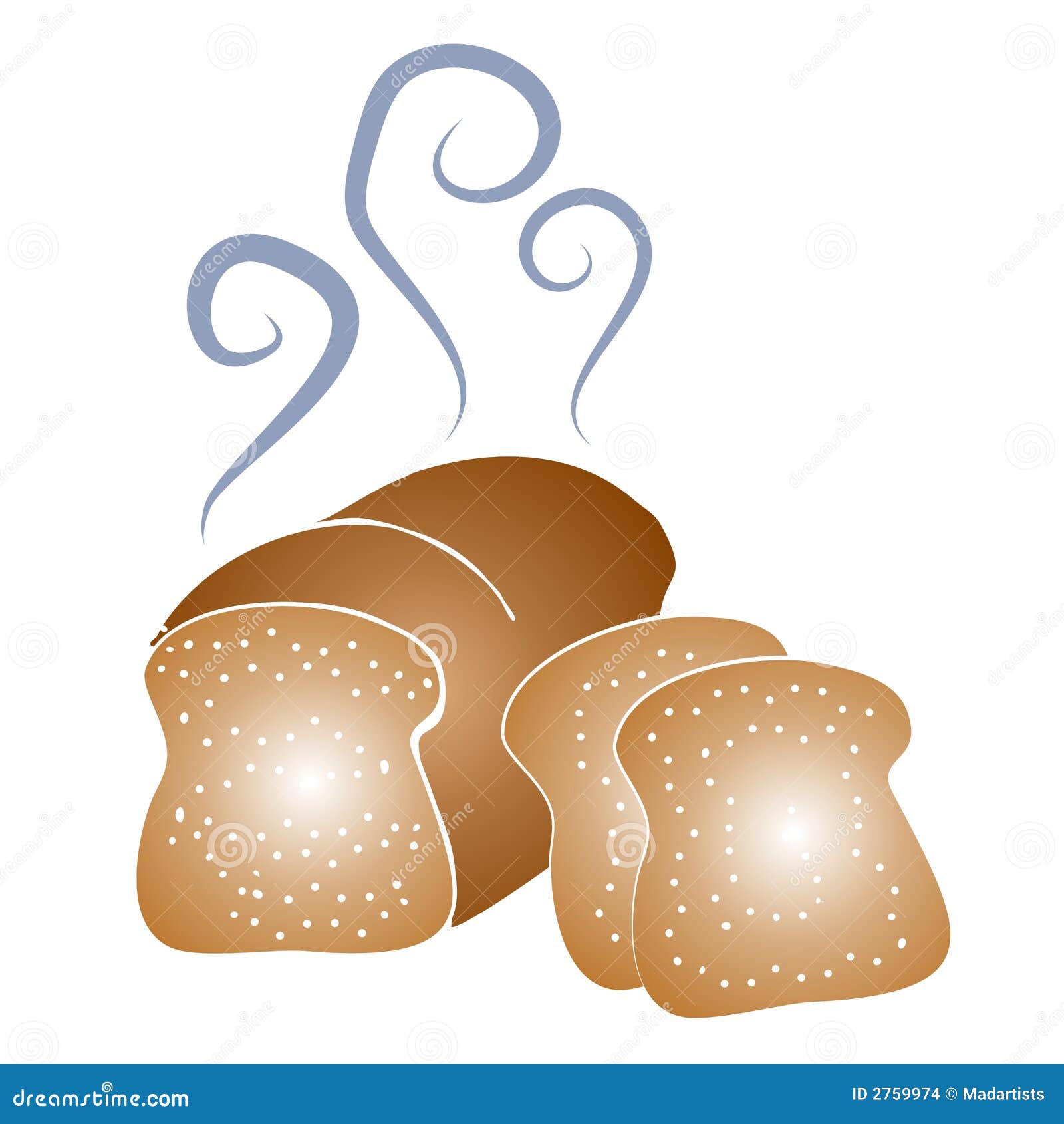 Vers Gebakken Brood Clipart Stock Illustratie - Illustration of ...