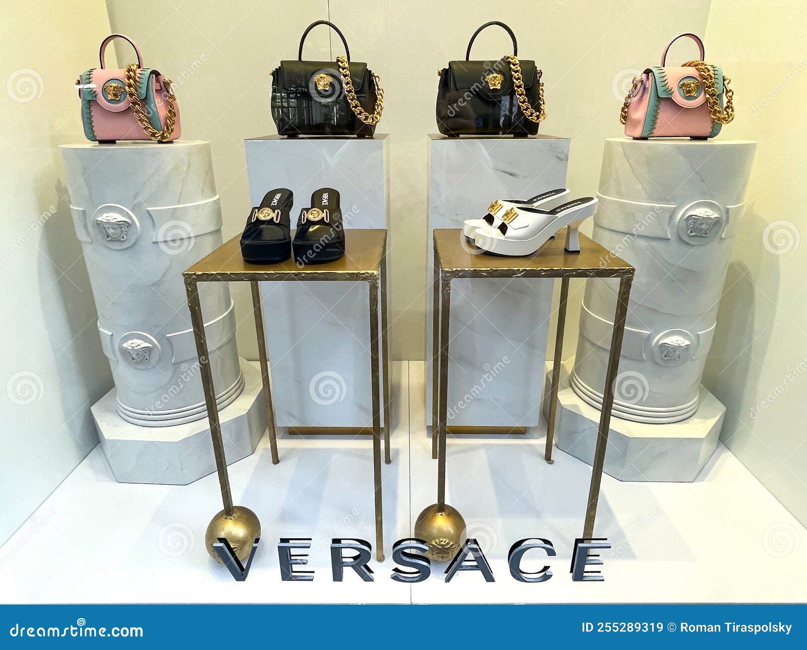 Versace window display editorial stock image. Image of versace - 255289319