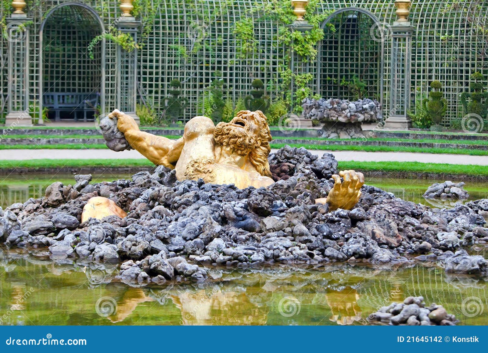 Versailles. Fountain Enkelados Stock Photo - Image of enkelad, france ...