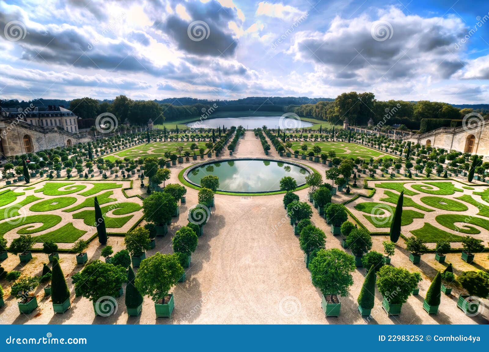 Versailles Gardens stock photo. Image of garden, exterior - 22983252