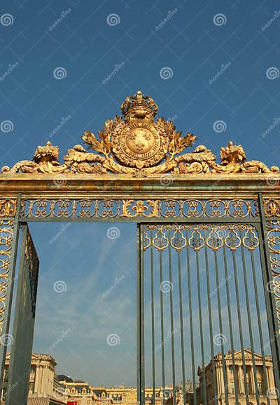 Versailles gate stock photo. Image of chateau, king, chateaux - 14416606