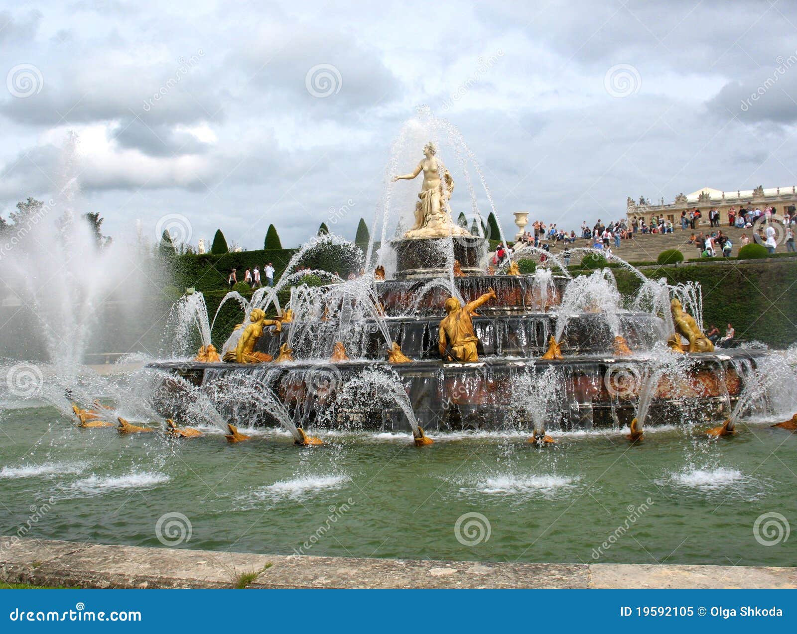 Versailles park stock image. Image of splashes, arena - 19592105