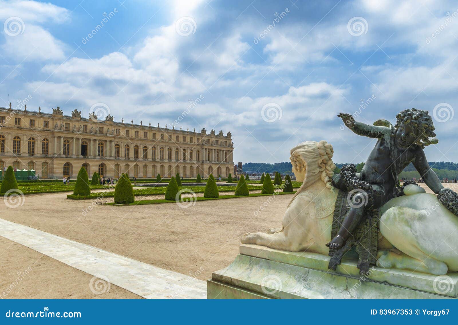 In Versailles park editorial stock photo. Image of monument - 83967353