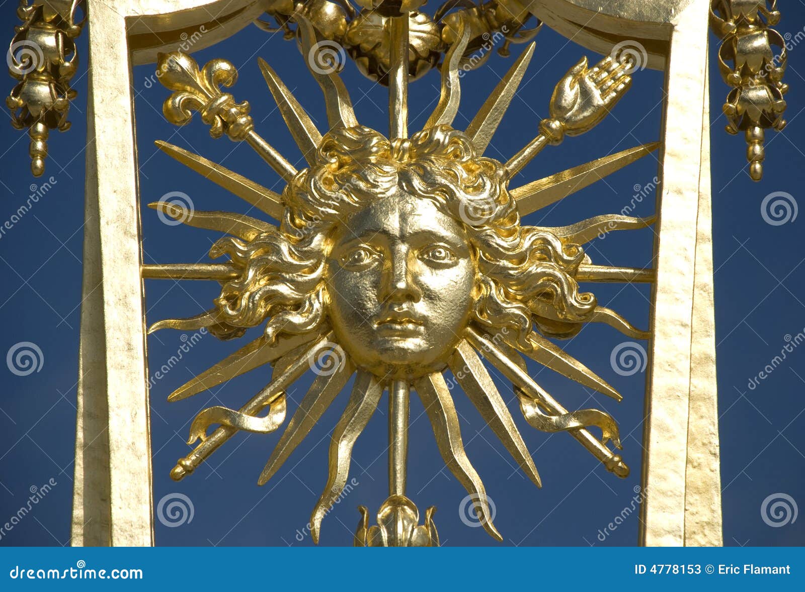 Versailles Sun King stock image. Image of palais, architecture - 4778153