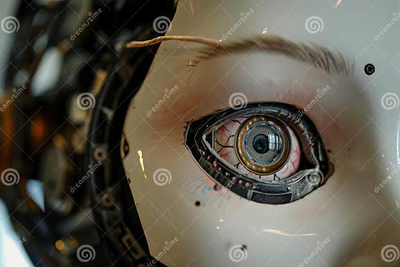 Versatile Android Eye Robot. Generate Ai Stock Illustration ...