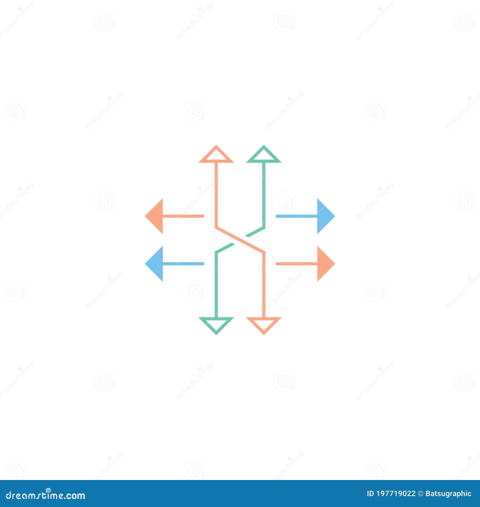 Versatile Arrow Vector Logo Design Template Stock Vector - Illustration ...