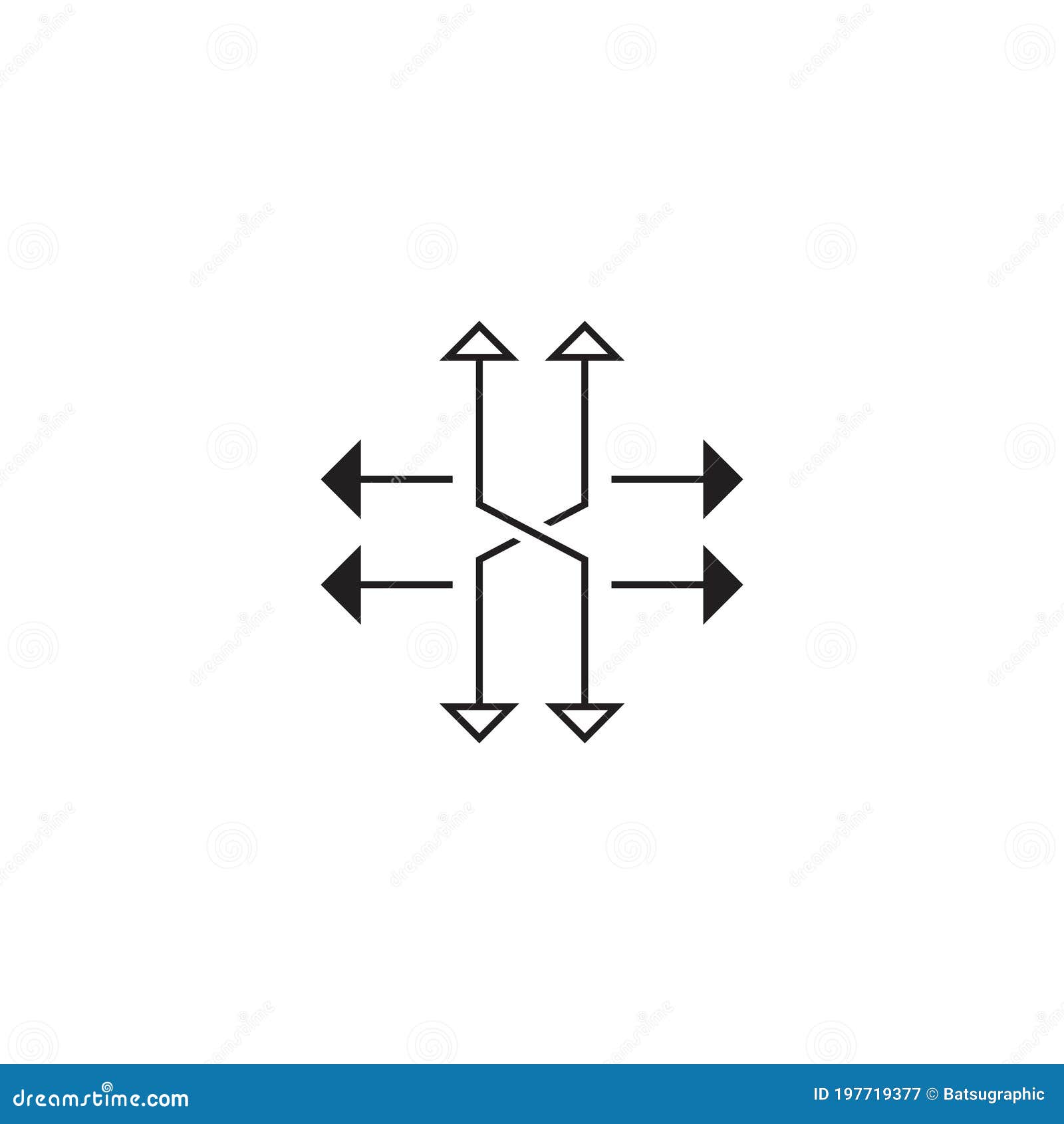 Versatile Arrow Vector Logo Design Template Stock Vector - Illustration ...
