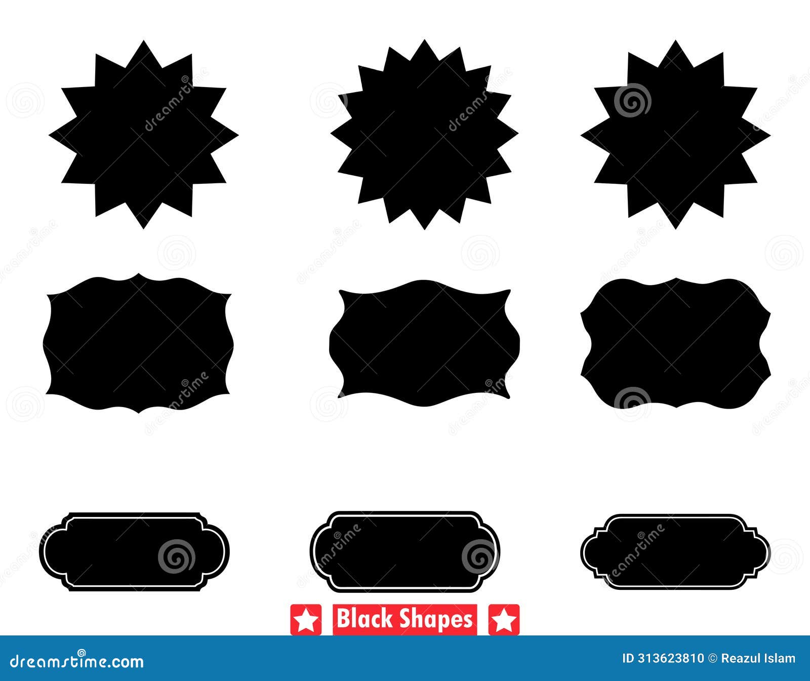 Versatile Basic Shape Bundle Clean and Crisp Vector Graphics for All ...