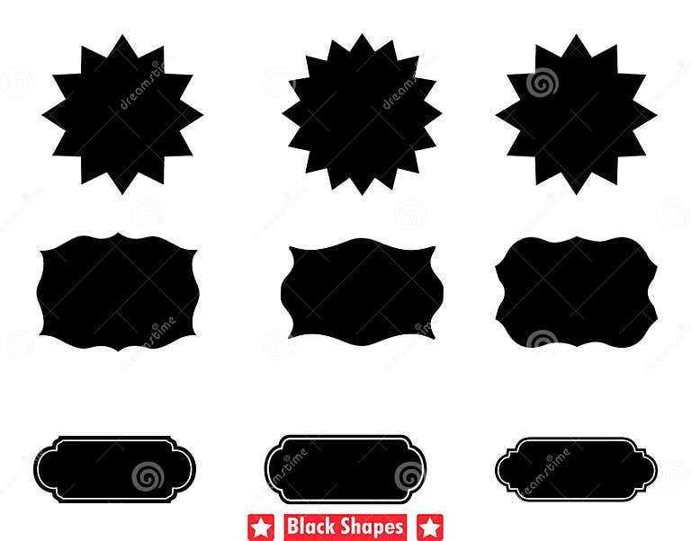 Versatile Basic Shape Bundle Clean and Crisp Vector Graphics for All ...
