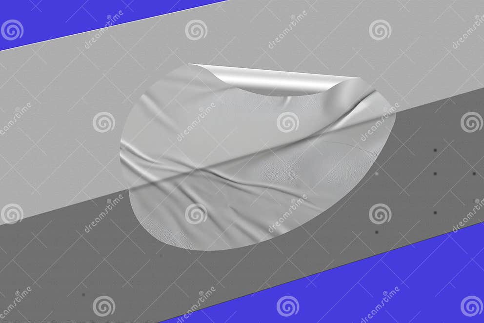 Blank Sticker Texture Design for Mockup Template Stock Illustration ...