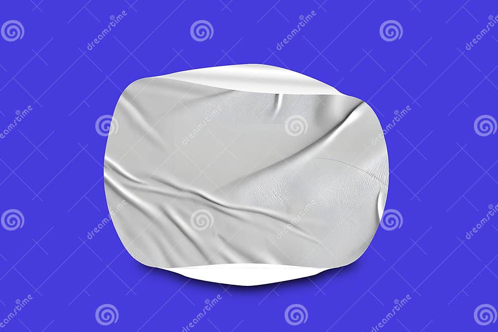 Blank Sticker Texture Design for Mockup Template Stock Illustration ...