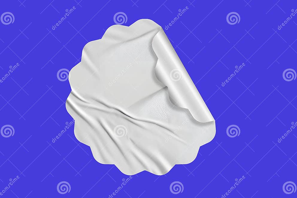 Blank Sticker Texture Design for Mockup Template Stock Illustration ...