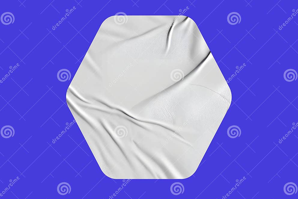 Blank Sticker Texture Design for Mockup Template Stock Illustration ...