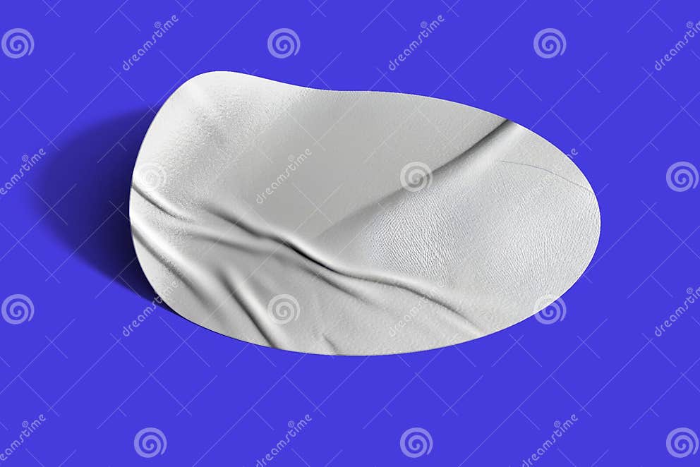 Blank Sticker Texture Design for Mockup Template Stock Illustration ...