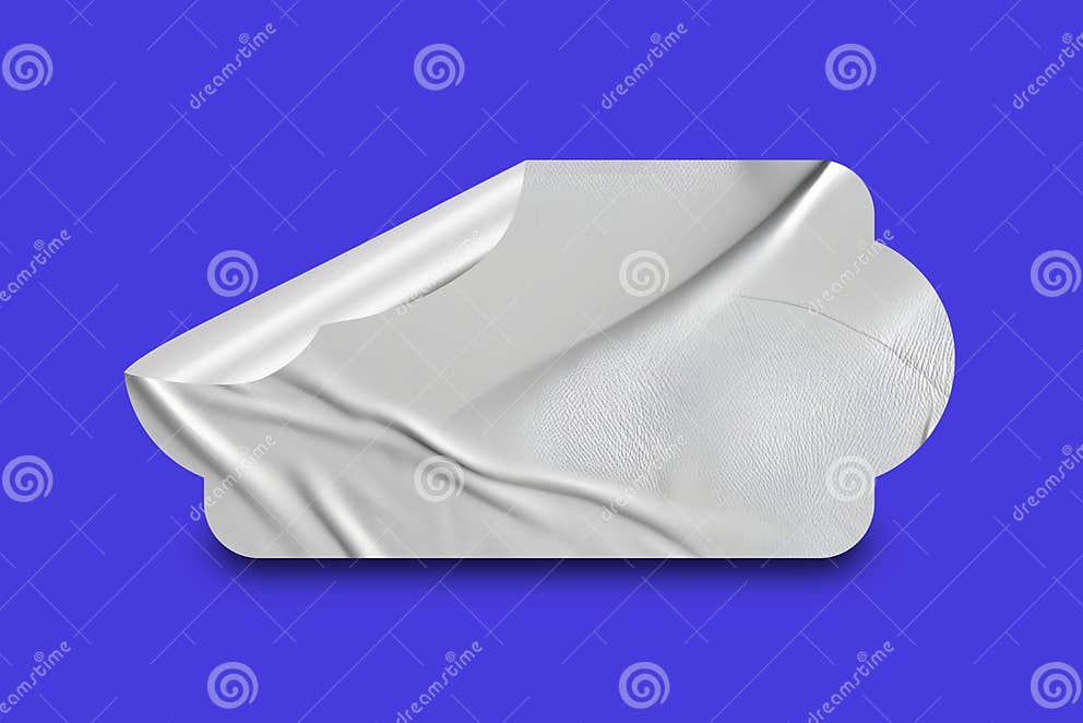 Blank Sticker Texture Design for Mockup Template Stock Illustration ...
