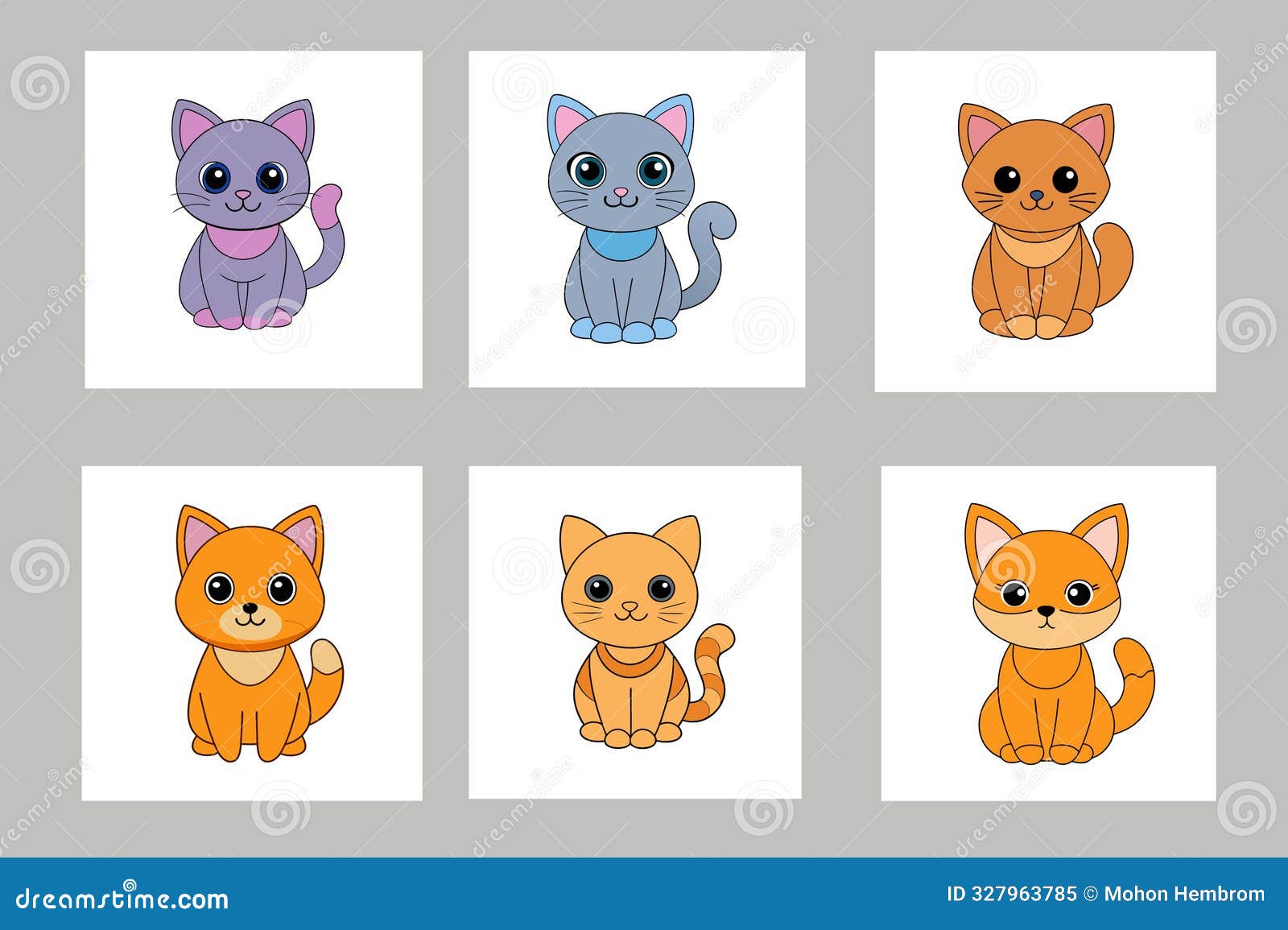Versatile Cat Silhouette Illustrations Set. Stock Vector - Illustration ...