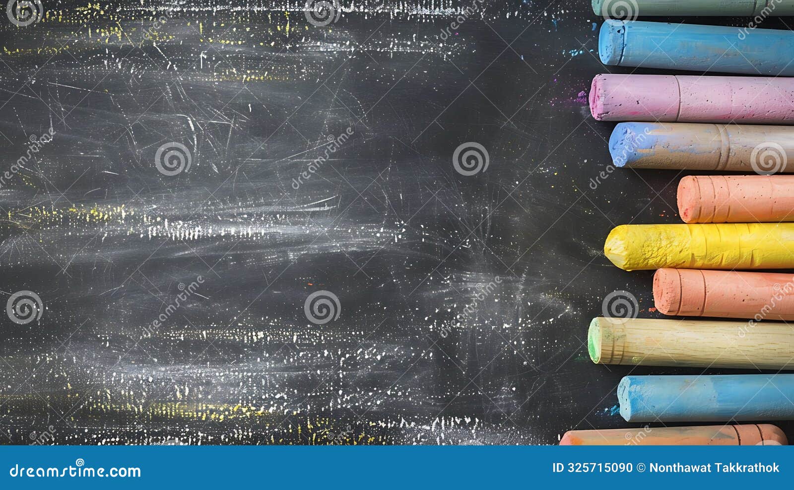 Chalkboard Background for Artwork and Instructional Messages Generative ...