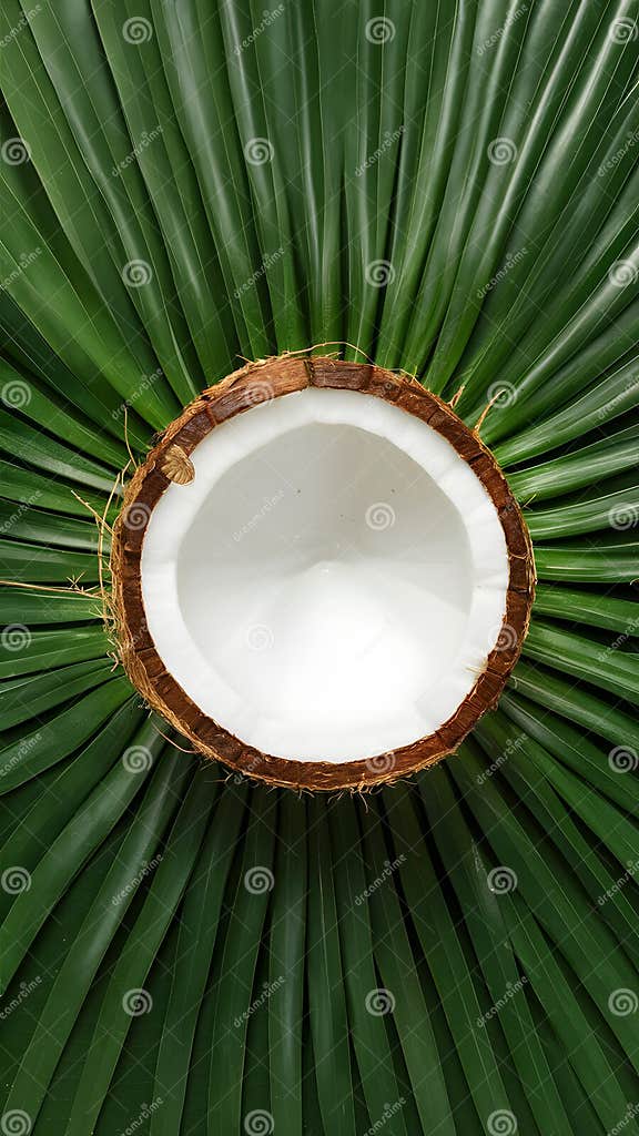 Versatile Coconut Design Element Isolated on White for Customization ...