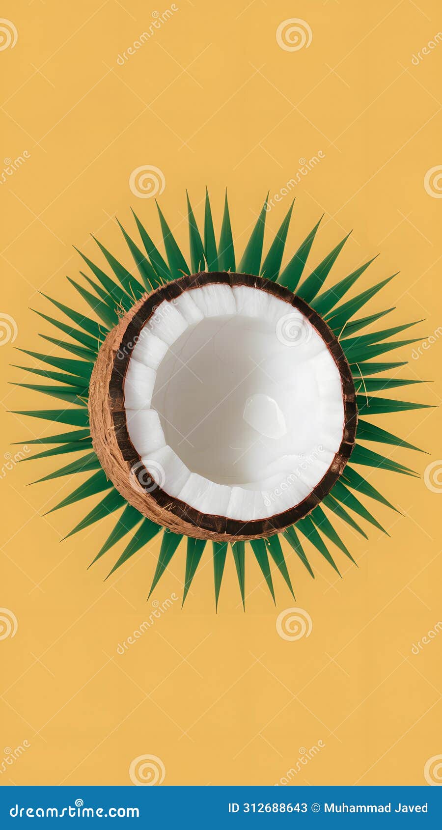 Versatile Coconut Design Element Isolated on White for Customization ...